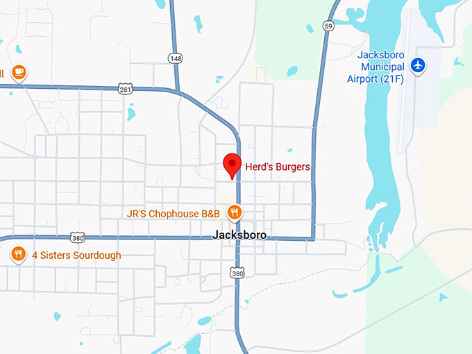 16. herd's burgers map