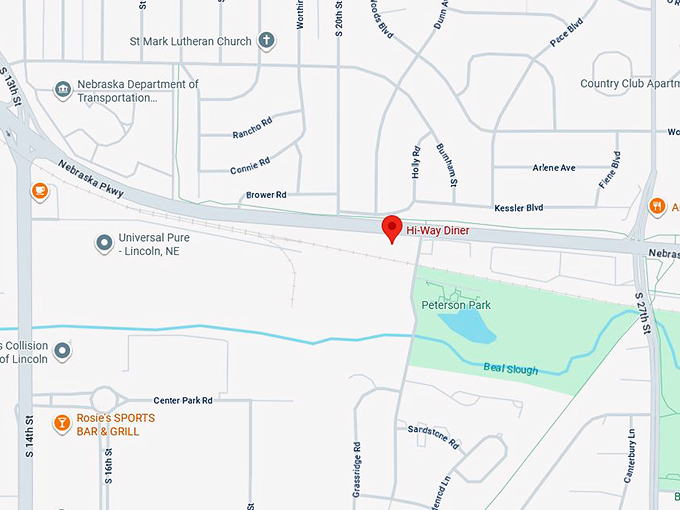 16. hi way diner map