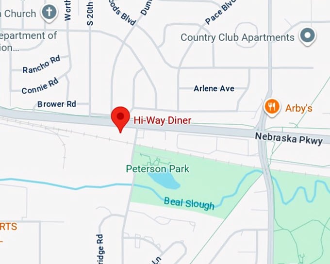 16. hi way diner map