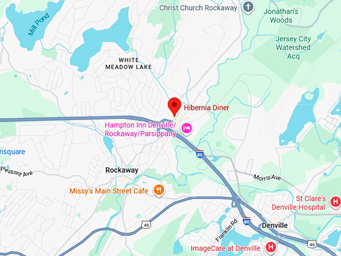 16. hibernia diner map