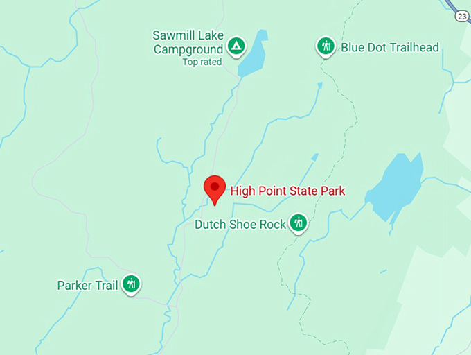 16. high point state park map