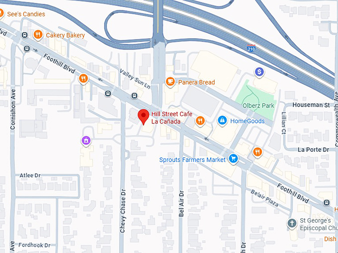 16. hill street cafe la cañada map