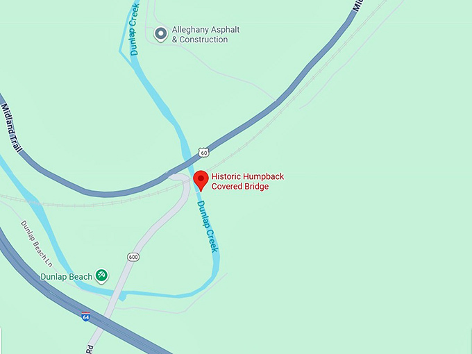 16. historic humpback covered bridge map
