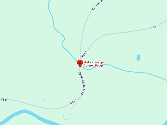 16. historic knapp's covered bridge map