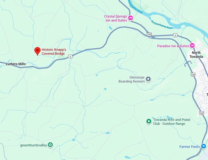 16. historic knapp's covered bridge map
