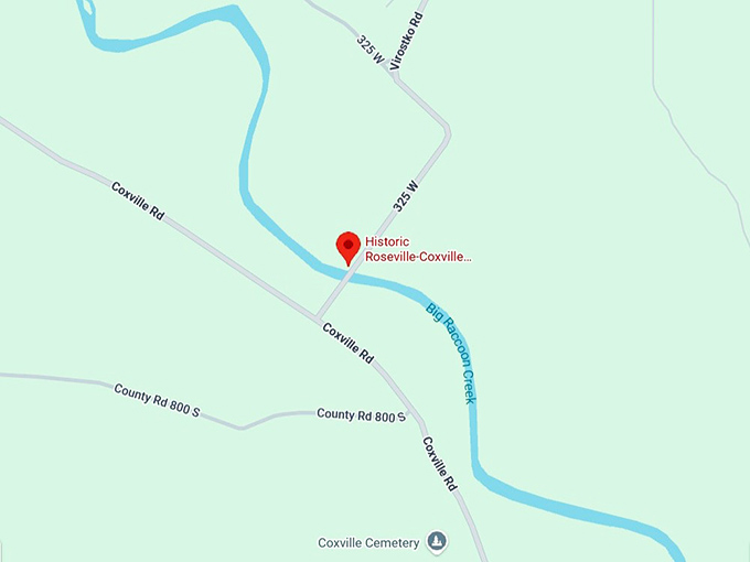 16. historic roseville coxville covered bridge map