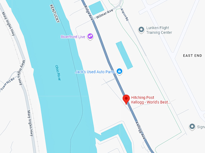 16. hitching post kellogg world's best fried chicken map