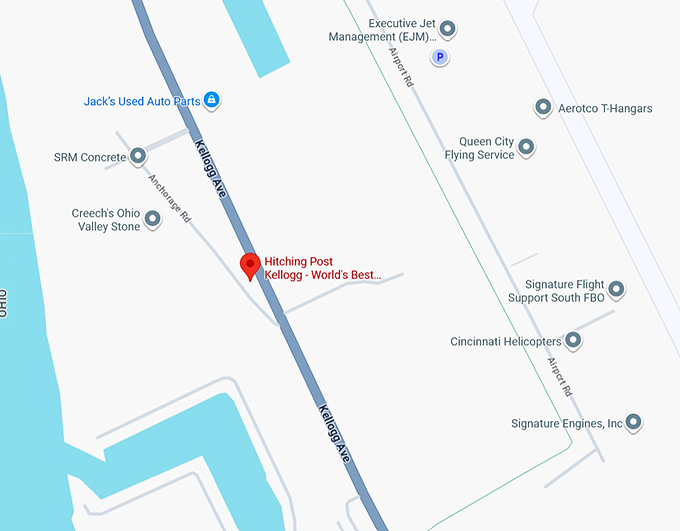 hitching post kellogg world's best fried chicken map