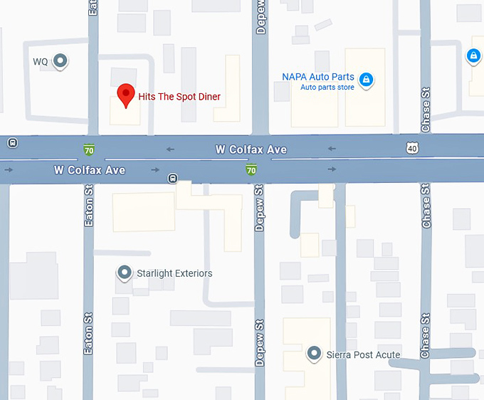 16. hits the spot map