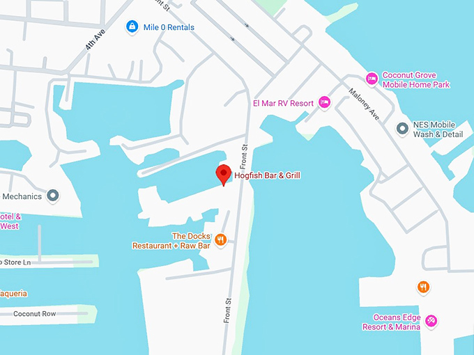 16. hogfish bar & grill map