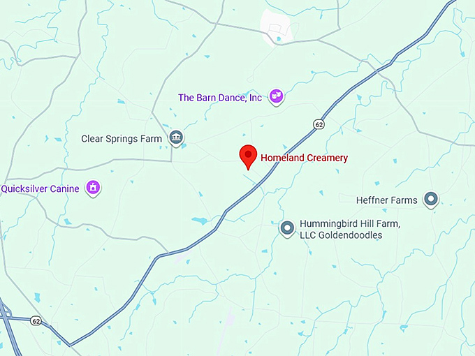 16. homeland creamery map