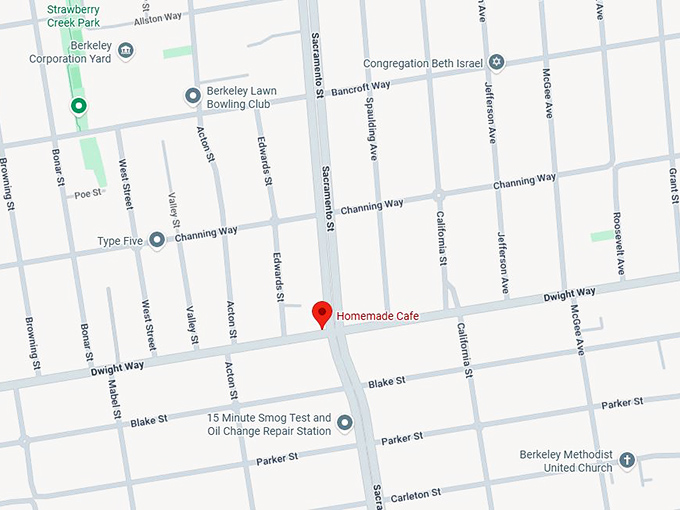 16. homemade cafe map