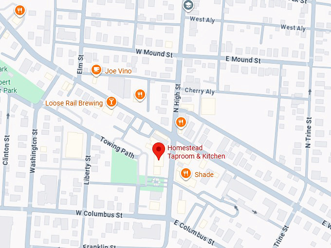 16. homestead taproom & kitchen map