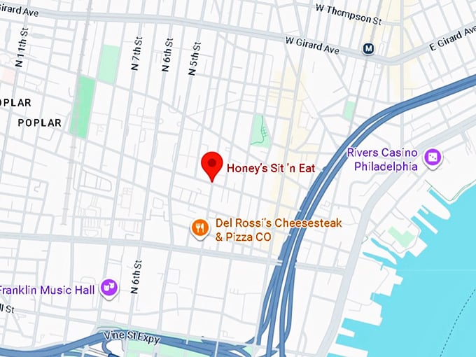 16. honey&rsquo;s sit &rsquo;n eat map