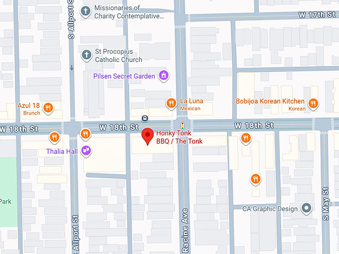 16. honky tonk bbq the tonk map