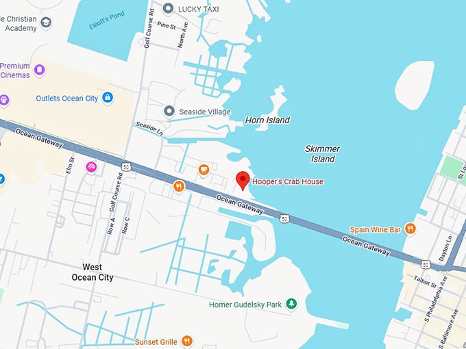 16. hooper's crab house map