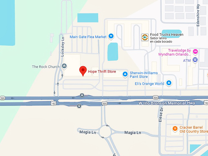 16. hope thrift store map