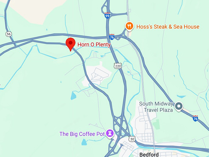 16. horn o' plenty map