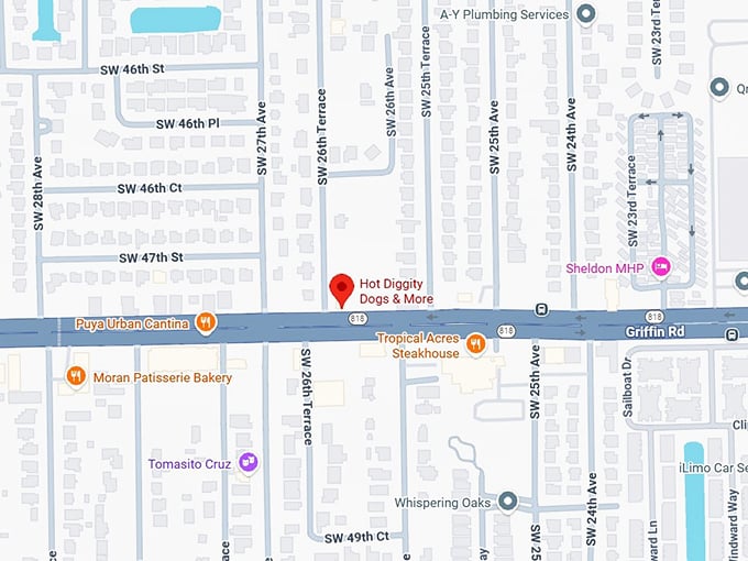 16. hot diggity dogs & more map