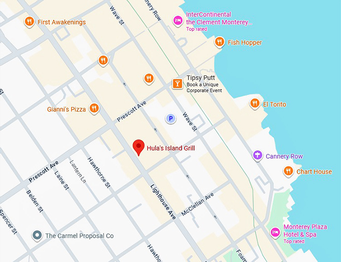 16. hula's island grill map