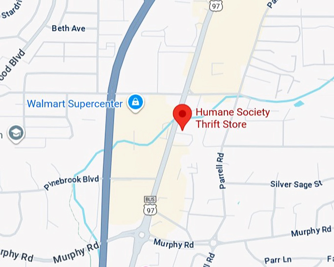 16. humane society thrift store (61220 s hwy 97) map