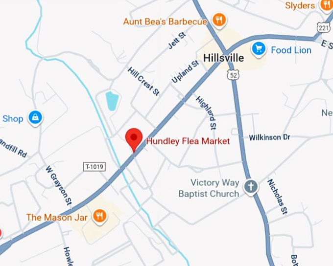 16. hundley flea market map