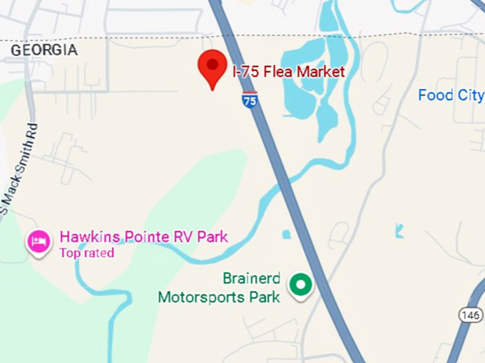16. i-75 flea market map