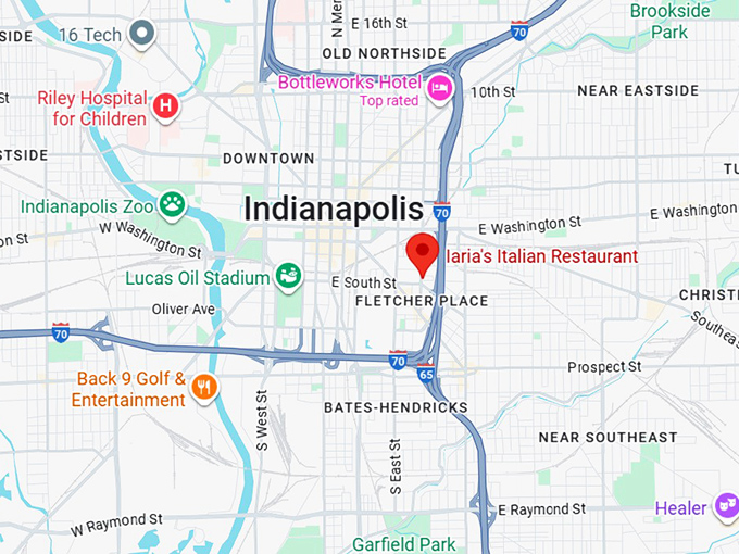 16. iaria's italian restaurant map