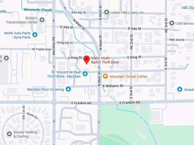 16. idaho youth ranch thrift store map