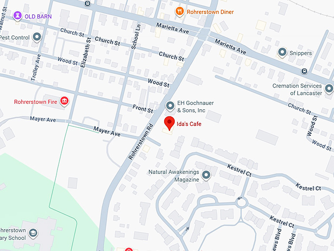 16. ida&rsquo;s cafe map