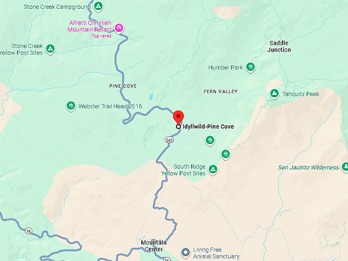 16. idyllwild–pine cove map