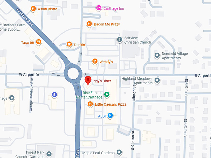 16. iggy's diner map