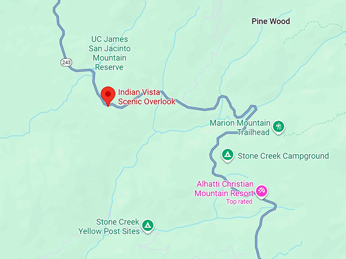 16. indian vista scenic overlook map