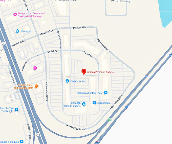 16. indiana premium outlets map