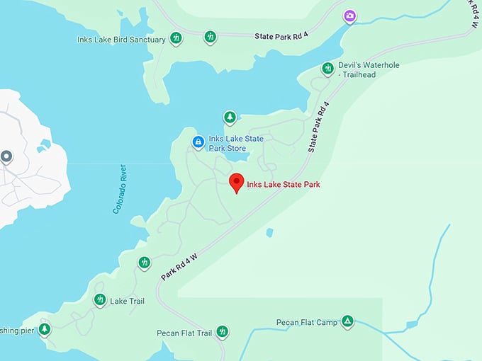 16. inks lake state park map