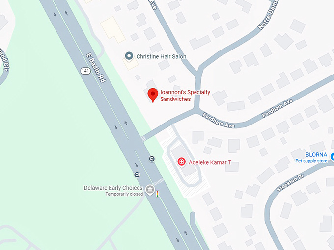 16. ioannoni's specialty sandwiches map