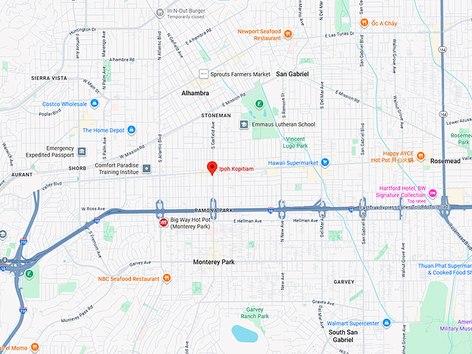 16. ipoh kopitiam map