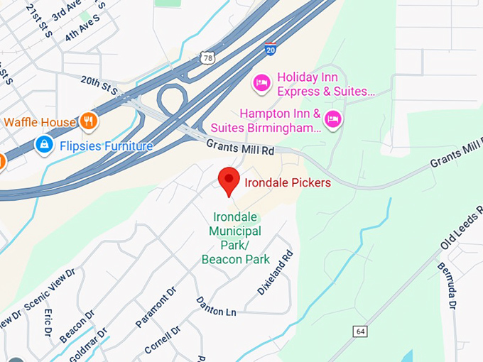 16. irondale pickers map