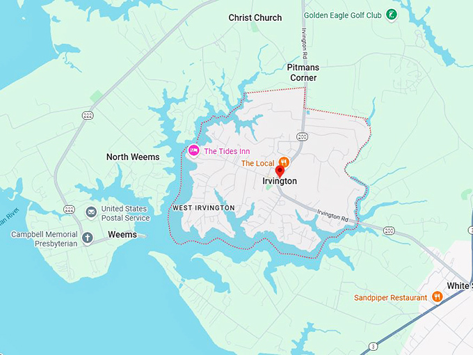 16. irvington va map