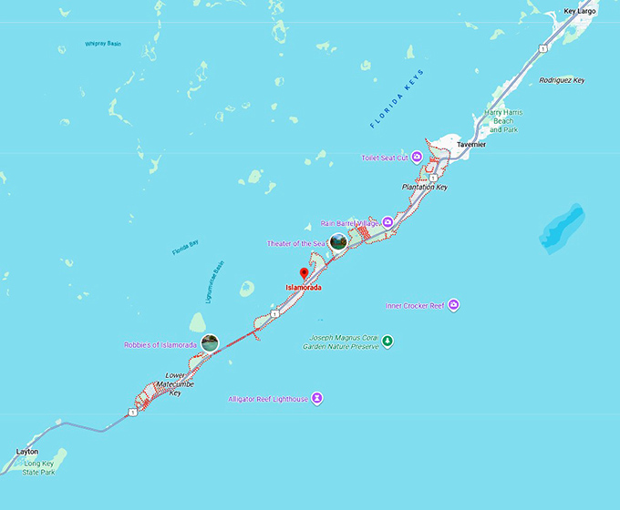 16. islamorada map