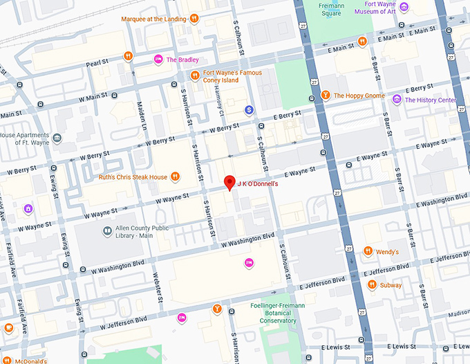 16. j k o'donnell's map