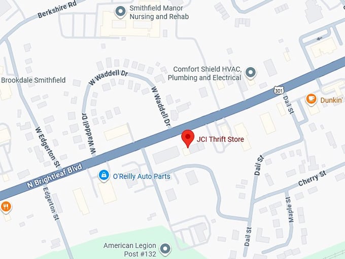 16. jci thrift store map