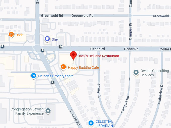 16. jack's deli and restaurant map