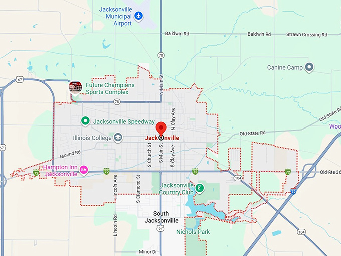 16. jacksonville, il map