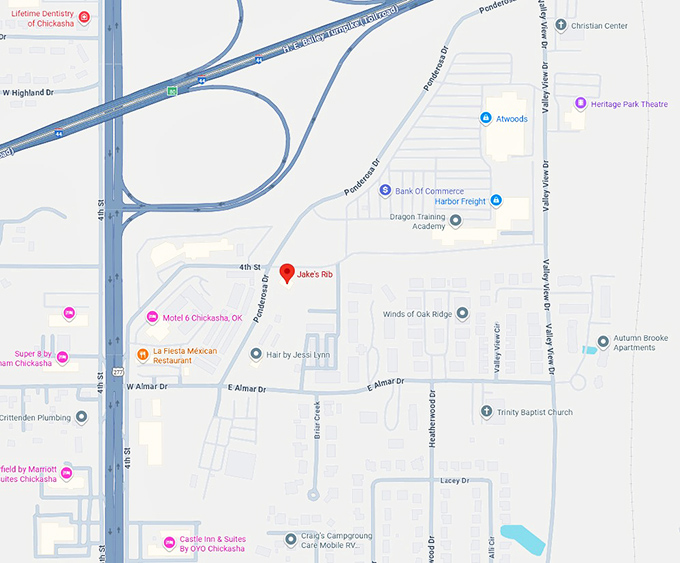 16. jake&rsquo;s rib map