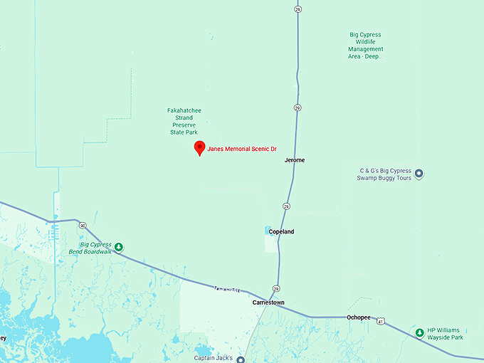 16. janes memorial scenic drive map