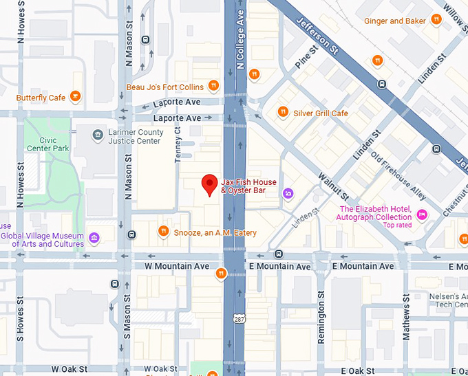 16. jax fish house & oyster bar map