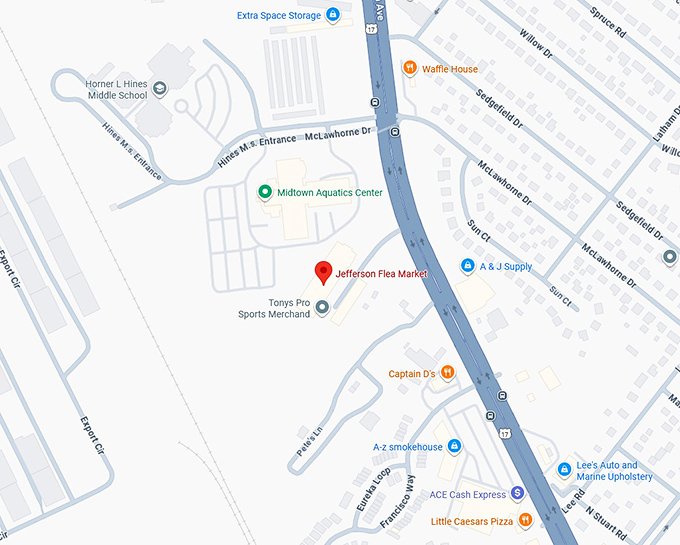 16. jefferson flea market map