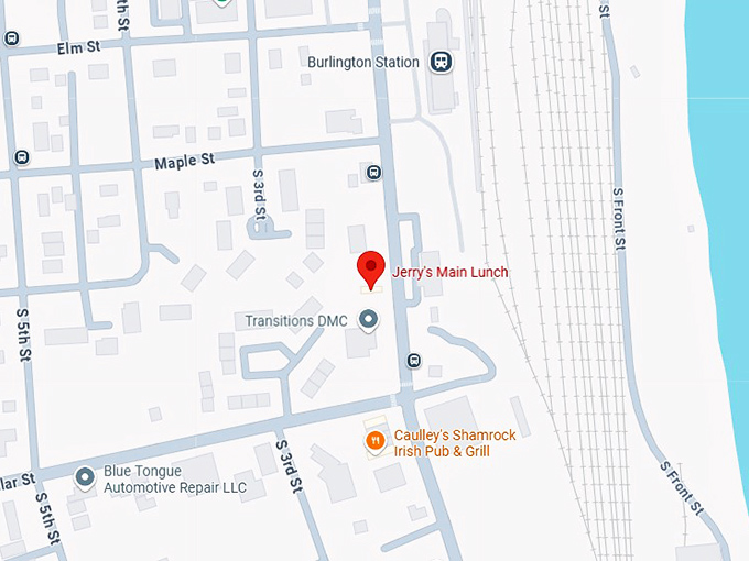 16. jerry's main lunch map