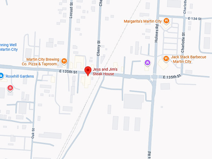 16. jess and jim's steak house map